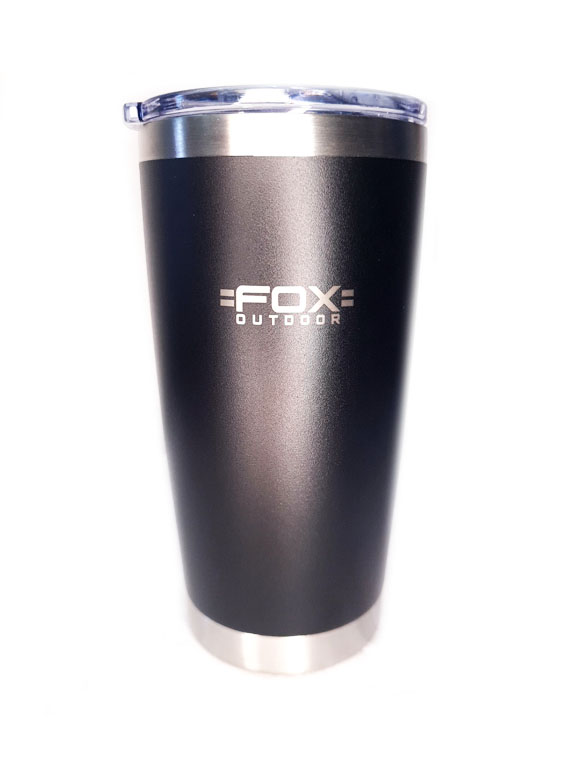 Vaso Termico Fox 590ml negro - Gutierrez Pesca y Camping